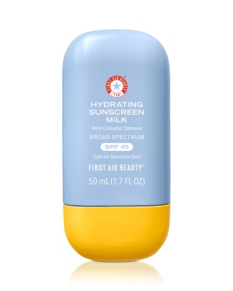 First Aid Beauty Hydrating Sunscreen Milk with Colloidal Oatmeal SPF 45 ...