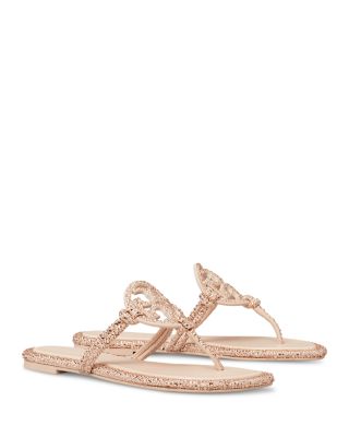 Click here for Tory Burch Womens Miller Knotted Crystal Sandal prices