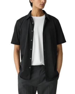 Click here for Theory Irving Short-Sleeve Shirt in Structure Knit prices