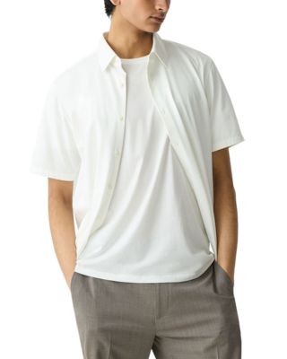 Click here for Theory Irving Short-Sleeve Shirt in Structure Knit prices