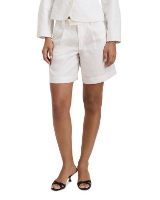 Alex Mill Luna Pleated Linen Shorts | Bloomingdale's Women