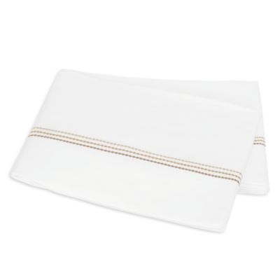 Matouk Amara Triple Pearl Flat Sheet  Twin