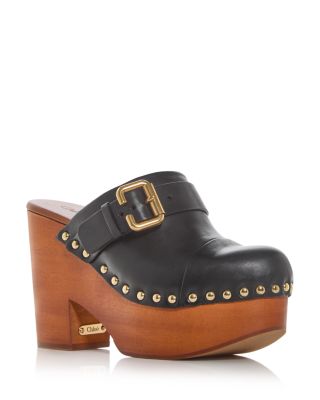 Click here for Chloe Womens Jeannette Studded Clogs prices