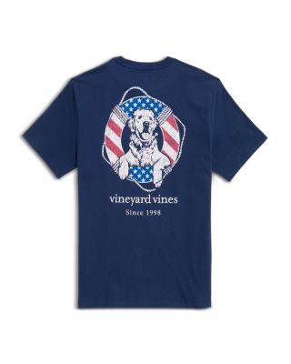 Click here for Vineyard Vines Usa Dog Life Ring Pocket Tee prices