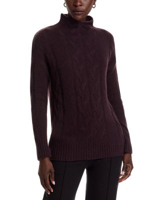 Click here for C by Bloomingdales Cashmere Mock Neck Cable Cashme... prices