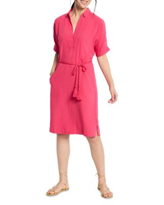 Click here for Nic+Zoe Rumba Linen Blend Belted Dress prices