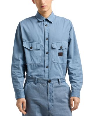 Click here for Emporio Armani Regular Fit Twill Button Front Shir... prices