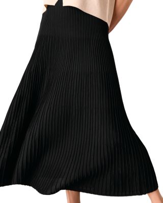 Click here for Whistles Pleated Knit Midi Skirt prices