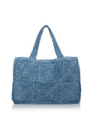 Click here for Aqua Straw Tote - Exclusive prices