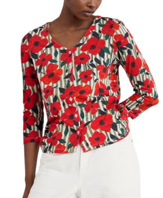Click here for Seasalt Womens Studio Glass Quarter Sleeve Top prices