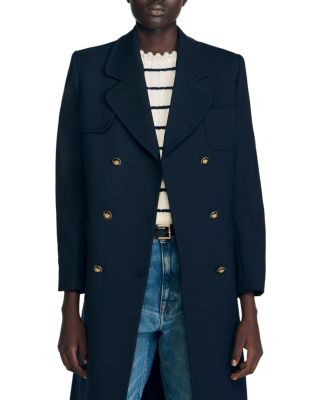 Click here for Sandro Long Double Breasted Coat prices
