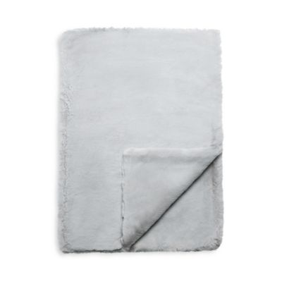 Click here for Aqua Big Rabbit Double Sided Faux Fur Throw Blanke... prices