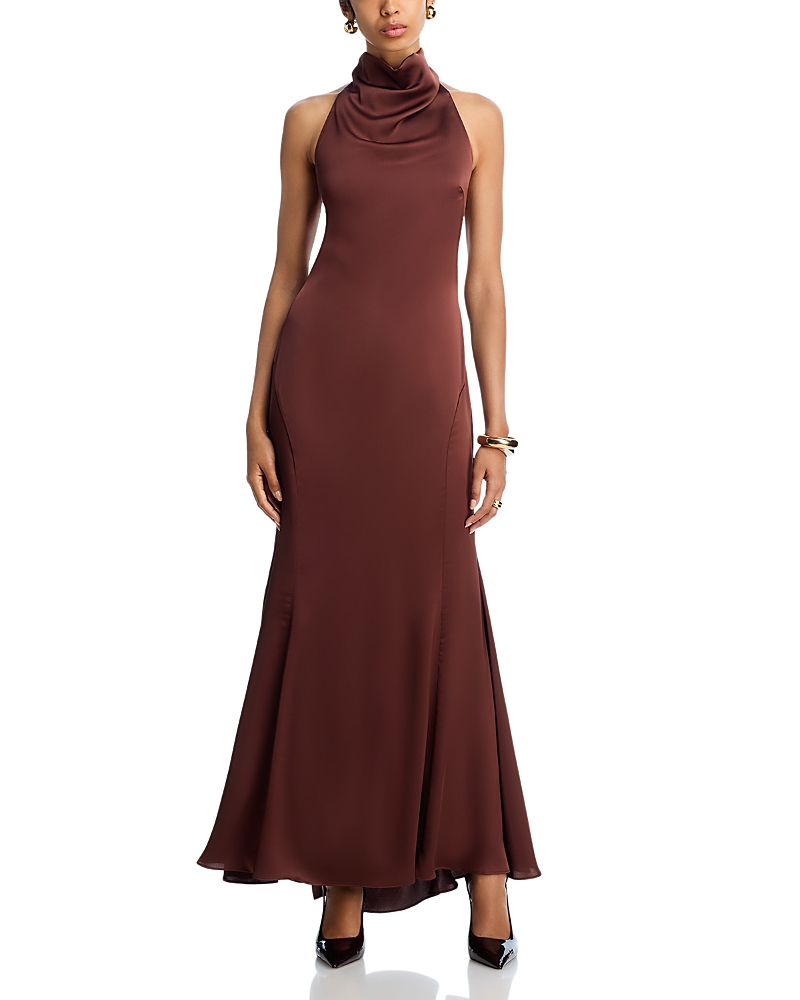 Click here for Aqua Satin Guest of Maxi Dress prices