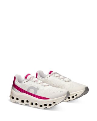 Click here for On Womens Cloudmonster Road Running Sneakers in Gr... prices
