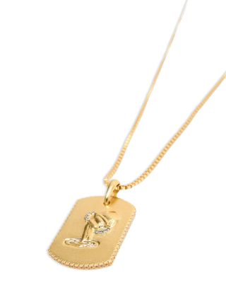 Click here for Maje Zodiac Dog Tag Pendant Necklace  26.5 prices