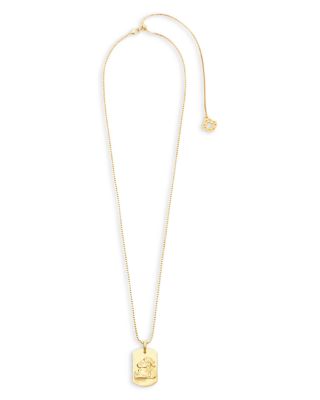 Click here for Maje Zodiac Dog Tag Pendant Necklace  26.5 prices