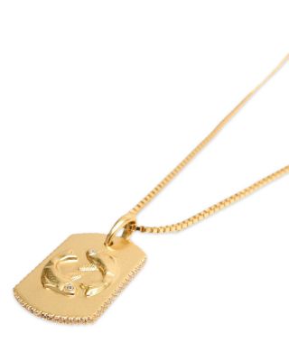 Click here for Maje Zodiac Dog Tag Pendant Necklace  26.5 prices