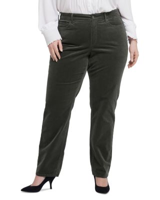 Click here for Nydj Plus Marilyn Straight Leg Corduroy Pants prices