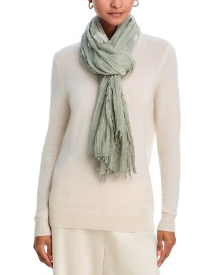 Click here for V Fraas Solid Floral Embroidered Scarf - Exclusive prices