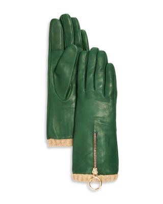 Click here for Bloomingdales Cashmere Lined Leather Zip Gloves -... prices