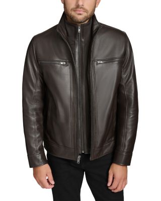 Click here for Andrew Marc Winton Leather Bomber Jacket prices