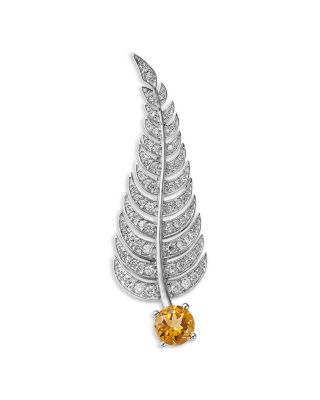 Click here for Bloomingdales Fine Collection Citrine & Diamond Fe... prices