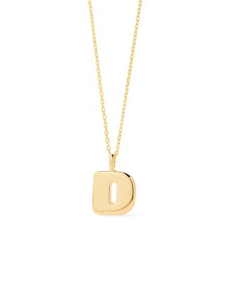 Click here for Letter Necklace - Bubble Letter Necklace prices
