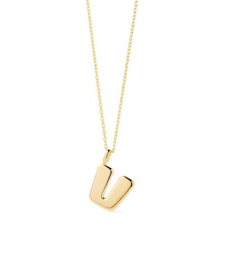 Click here for Letter Necklace - Bubble Letter Necklace prices