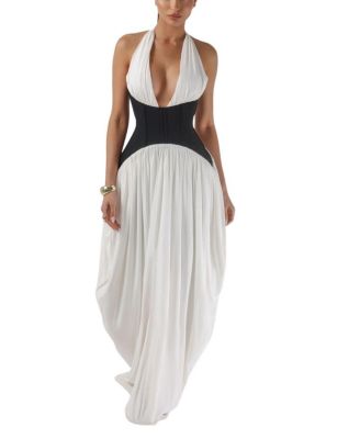 Click here for Heiress Beverly Hills Halter Corset Maxi Dress prices