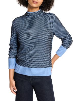 Click here for Nic+Zoe Funnel Neck Pixel Knit Sweater prices
