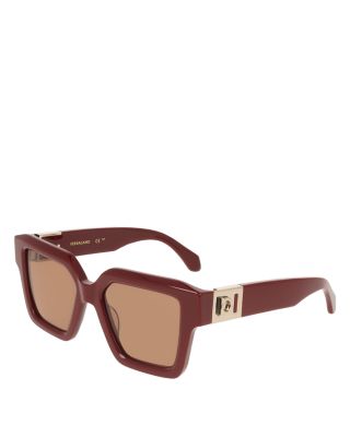 Click here for Ferragamo Solid Square Sunglasses  53mm prices