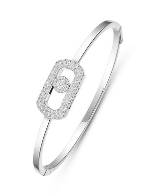 Click here for Messika 18K White Gold So Move Diamond Pave Oval B... prices