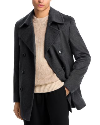Click here for Boss Hyde Wool and Cashmere Pea Coat prices