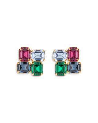 Click here for Jennifer Behr Piccolo Crystal Square Mosaic Stud E... prices