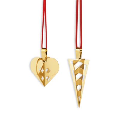 Click here for Georg Jensen Gold Plated Heart & Cornet Ornament S... prices