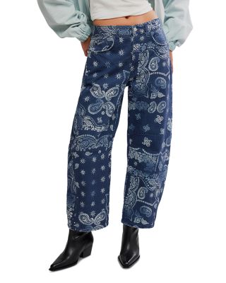 Click here for Free People We The Free Good Luck Leopard Barrel L... prices