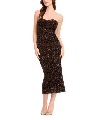 Click here for Dress the Population Vada Embellished Midi Dress prices