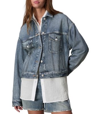 Click here for rag & bone Miramar Terry Trucker Jacket prices