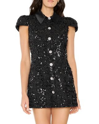Click here for Likely Estella Sequined Tweed Mini Dress prices