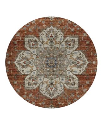 Dalyn Silk Road Washable SR6 8x8 Round Area Rug - Paprika