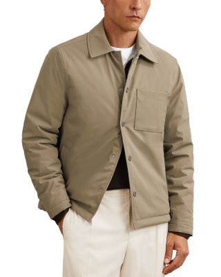 Click here for Reiss Parker Long Sleeve Nylon Patch Pocket Oversh... prices