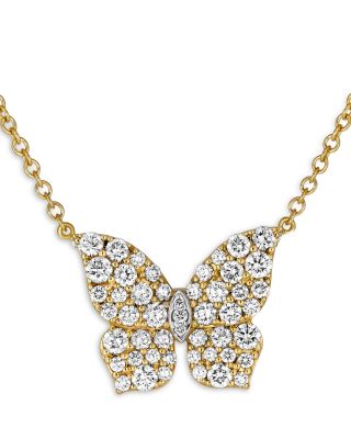 Click here for Piranesi 18K Yellow Gold Butterfly Diamond Pave Or... prices