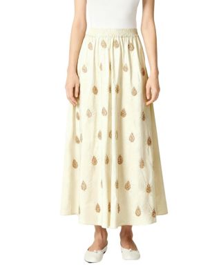 Click here for Nocturne Beaded Embroidered Maxi Skirt prices