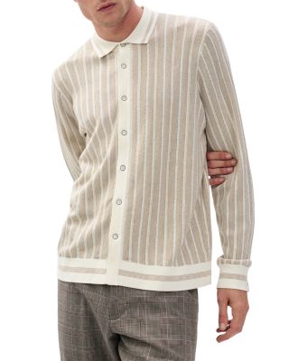 Click here for rag & bone Harvey Rib Long Sleeve Shirt prices