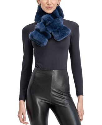 Click here for Lyla Grant Faux Fur Chinchilla Pull-Through Scarf prices