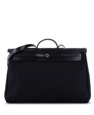 Pre-Owned HERMÈS 50 Herbag Zip Leather and Toile | Bloomingdale's