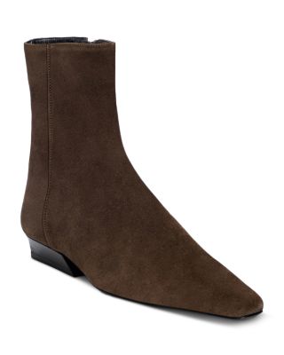 Staud Womens Wally Flat Ankle Boots