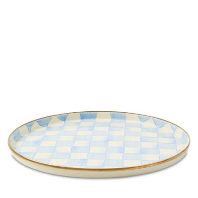Click here for MacKenzie-Childs Sky Check Round Tray prices