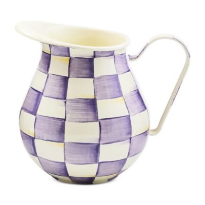 Click here for MacKenzie-Childs Violet Check Pitcher prices