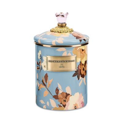 Click here for MacKenzie-Childs Wild Rose Slate Medium Canister prices